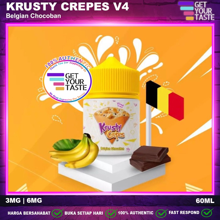 Jual Liquid Krusty Crepes V4 Belgian ChocoBan 60ML by Dianna Dee ...