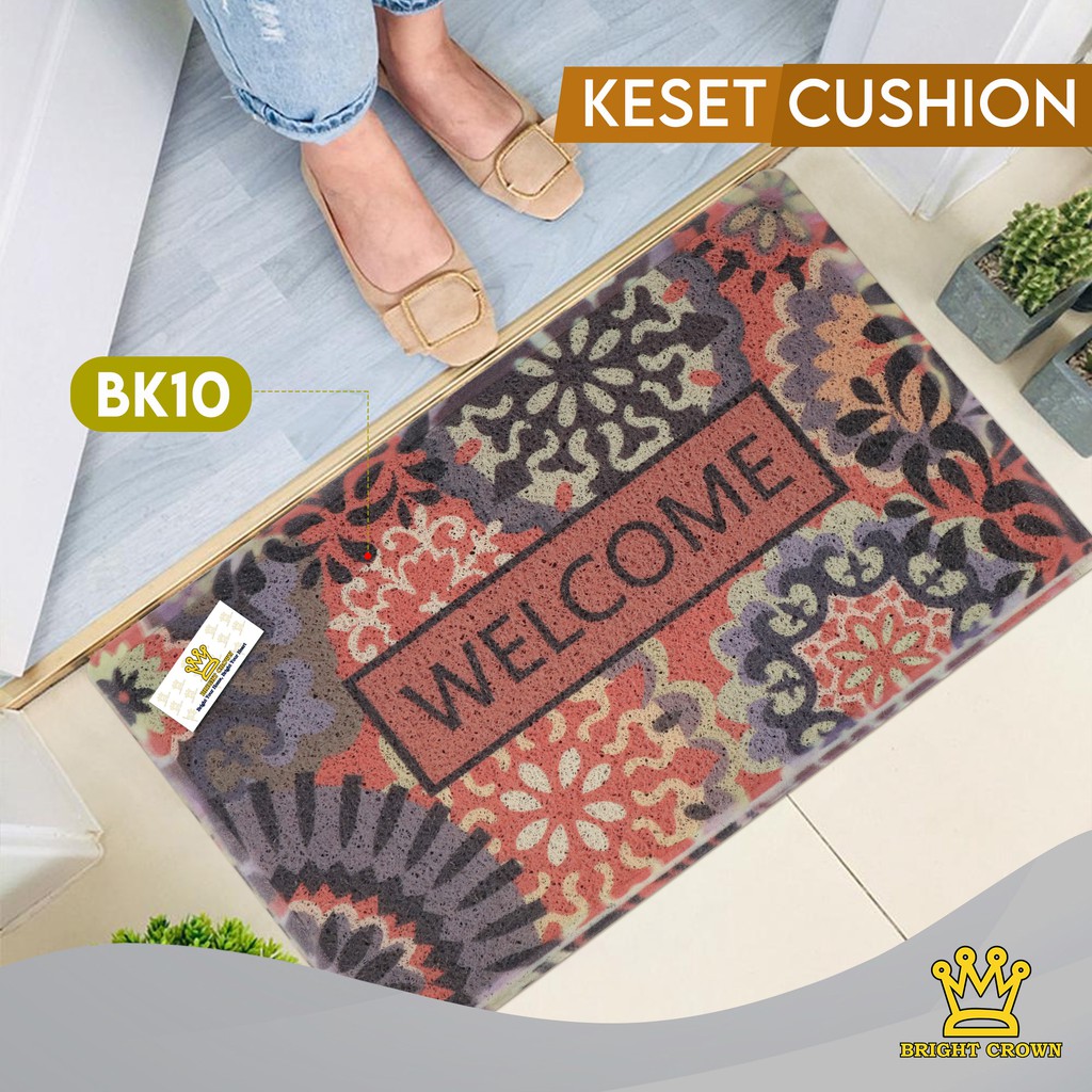 Jual Bright Crown Keset Cushion Printing Mie Bihun PVC Keset Rumah Anti ...