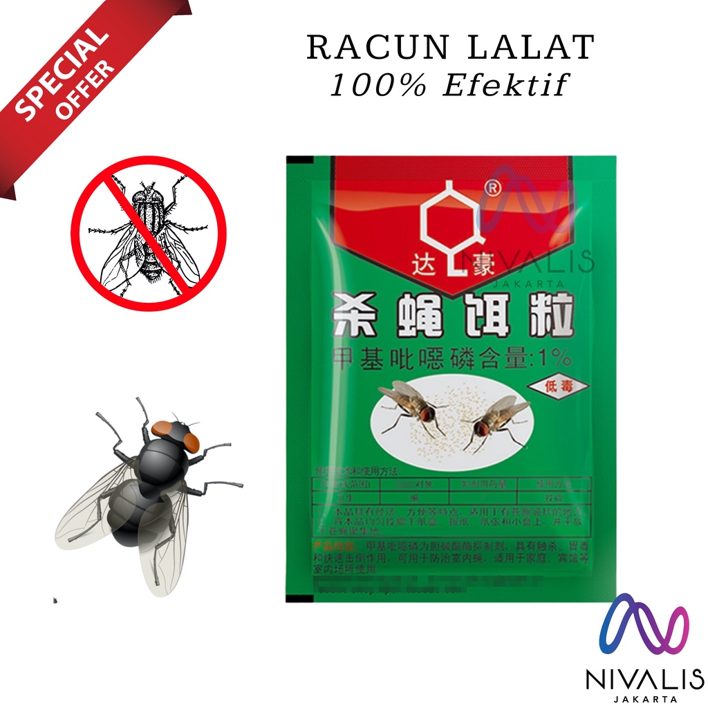 Jual NIVALIS JAKARTA OBAT BASMI LALAT BUBUK UMPAN LALAT RACUN LALAT ...