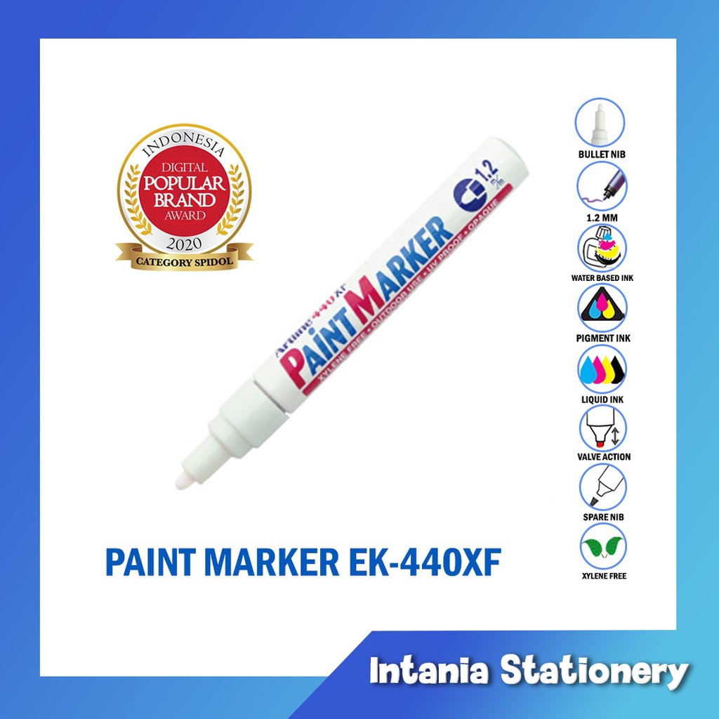 Jual SPIDOL PAINT MARKER ARTLINE EK-440XF / SPIDOL PUTIH 1,2mm | Shopee ...