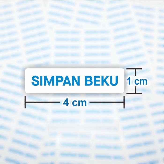 Jual Sticker Label Vinyl Keep Frozen Stiker Vinyl Simpan Beku 4 x 1 cm ...