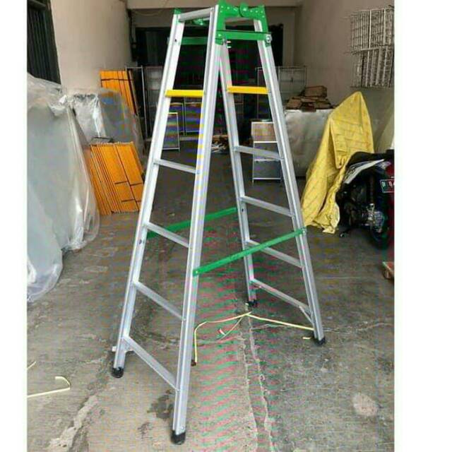 Jual TANGGA LIPAT ALUMINIUM 2 METER KOKOH KUAT MURAH | Shopee Indonesia
