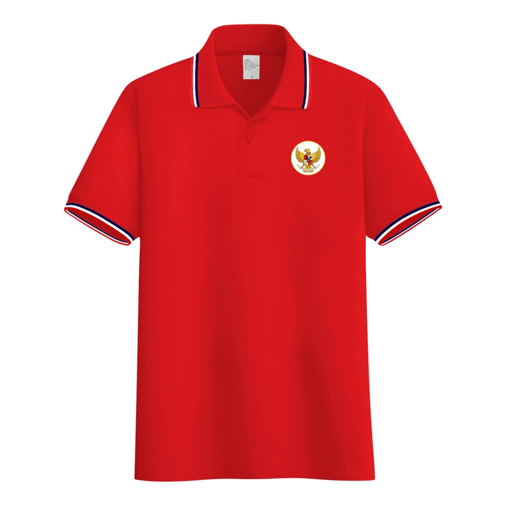 Jual Kaos Kerah Pria Logo Garuda / Polo List Garuda PUTIH | Shopee ...