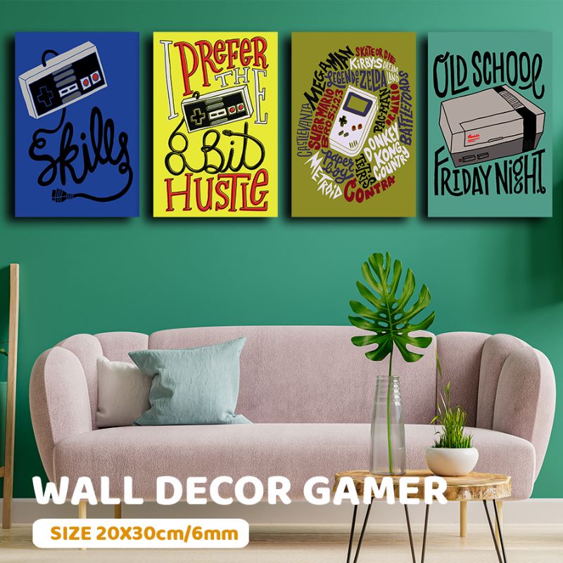 Jual Pajangan dinding Gaming hiasan kamar rumah aesthetic poster quotes ...