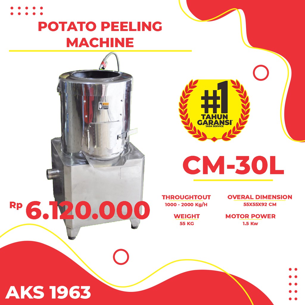 Jual Mesin Pengupas Kulit Kentang - Alat Kupas Kentang - Potato Peeling ...