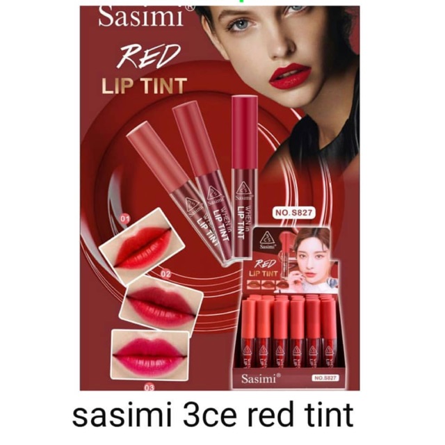 Jual 3ce red liptint sasimi ( harga per 3pcs ) | Shopee Indonesia