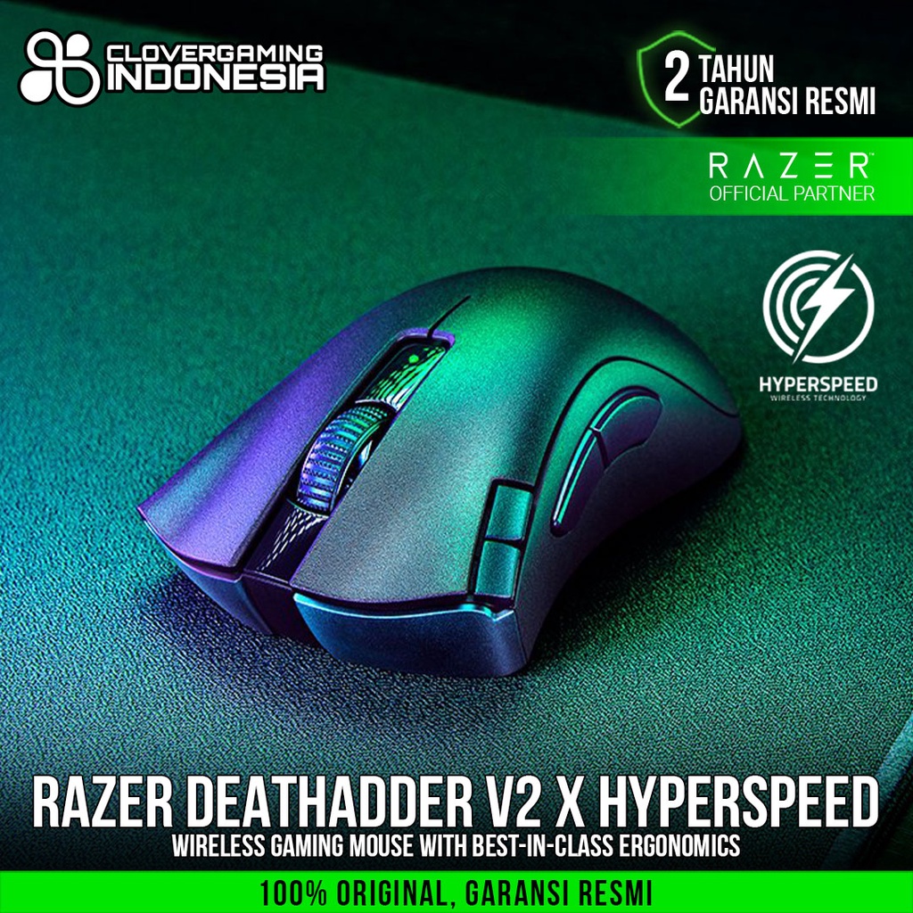 Jual Razer DeathAdder V2 X HyperSpeed Wireless Gaming Mouse V2X ...