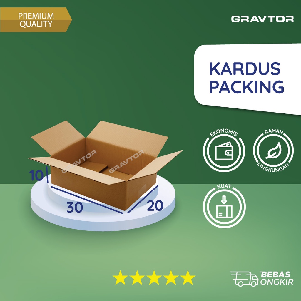 Jual Kardus Packing 30x20x10 - Packaging Karton Box Dus Besar Polos ...