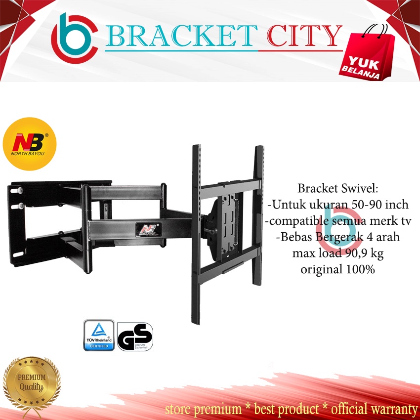 Jual Bracket TV, Brecket TV Swivel NB SP5 50, 55, 60, 65, 70, 75 - 90 ...