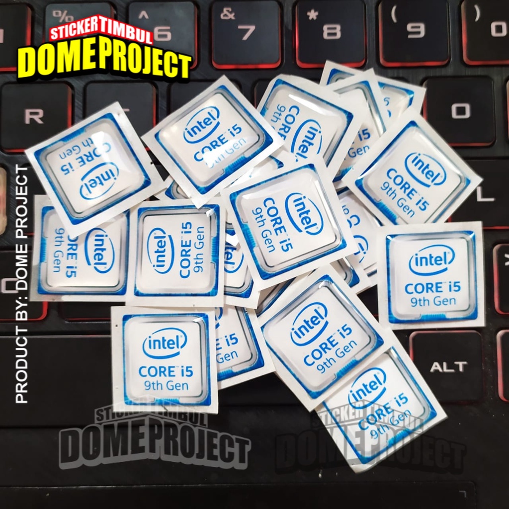Jual STIKER TIMBUL INTEL i5 Gen 9 PROCESSOR EMBLEM LAPTOP KOMPUTER PC ...
