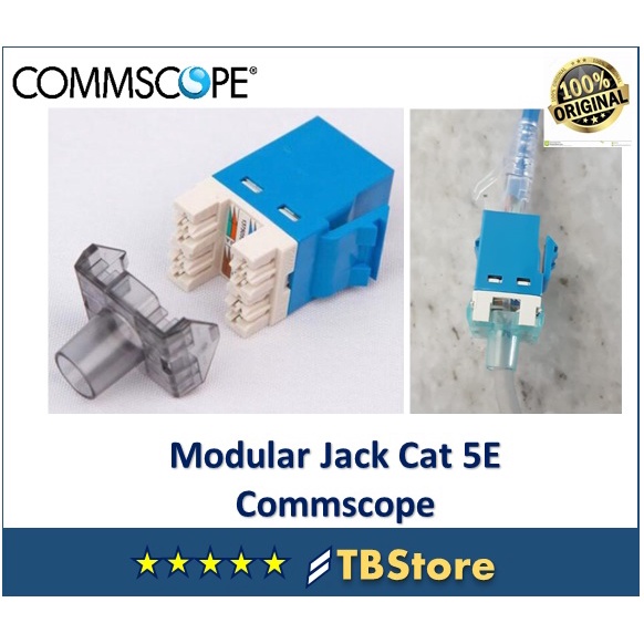 Jual AMP COMMSCOPE modular jack RJ45 cat.5e | Shopee Indonesia