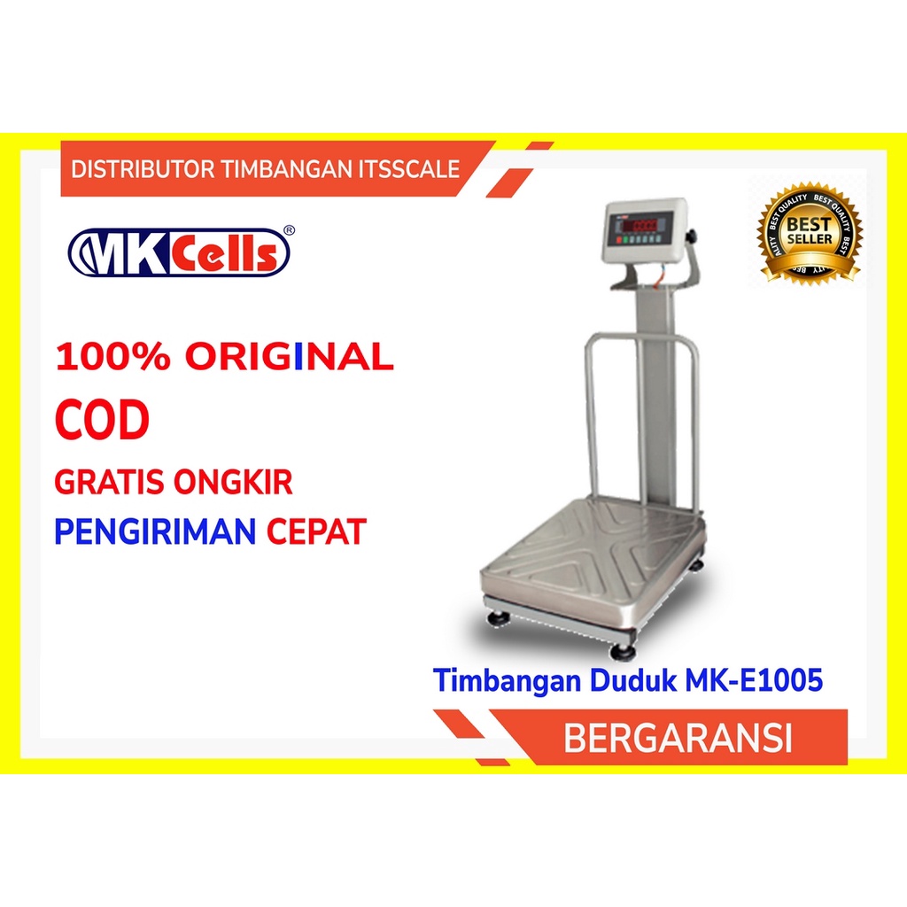 Jual Timbangan Duduk / Bench Scale MK Cells MK-E1005 Uk 42cm x 50cm Kap.60-200kg | Shopee Indonesia