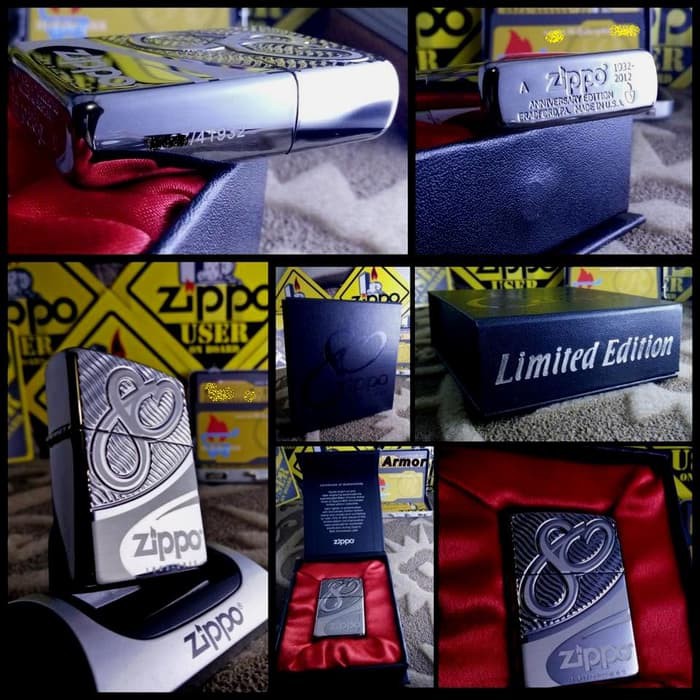 Jual ⭐⭐⭐⭐⭐ Zippo Armor Original 80Th Anniversary (Rare n Limited ...