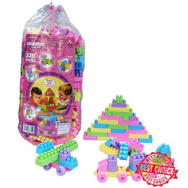 Jual MAINAN LEGO BALOK BLOCK SUSUN GOLDKIDS 330 pcs | Shopee Indonesia