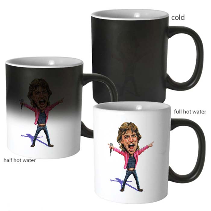 Jual Mug Magic Karikatur Mick Jagger Gelas Berubah Warna | Shopee Indonesia