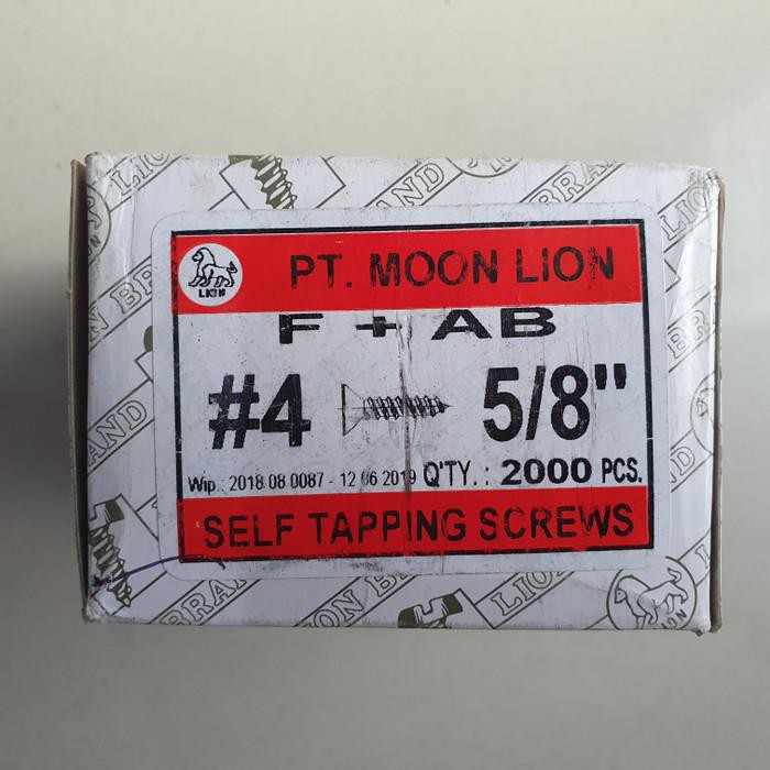 Jual (2000 PCS) #4 x 5/8 " inch MOON LION Screw Sekrup Skrup Kayu / 1 ...