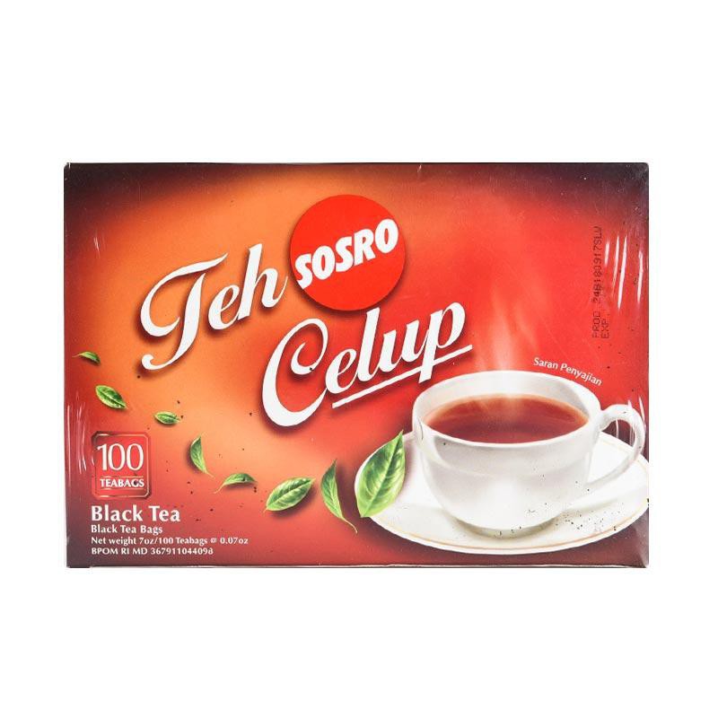 Jual TEH CELUP SOSRO ISI 100 TEA BAGS | Shopee Indonesia