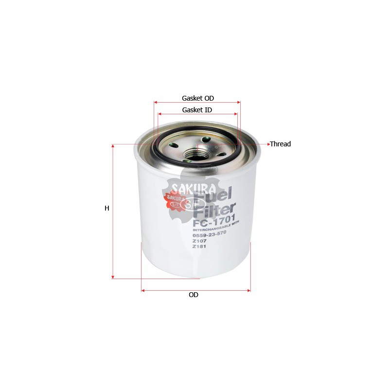 Jual Sakura Fuel Filter Solar FC-1701 Mazda | Shopee Indonesia