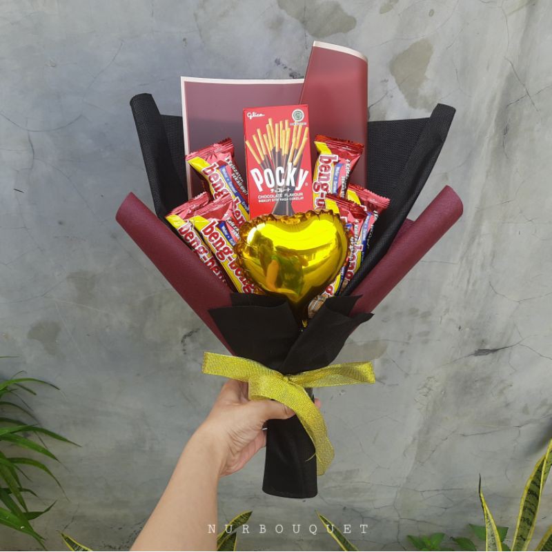 Jual [Ready] Bouquet Snack / Buket Jajan / Buket Pocky / Buket Beng ...