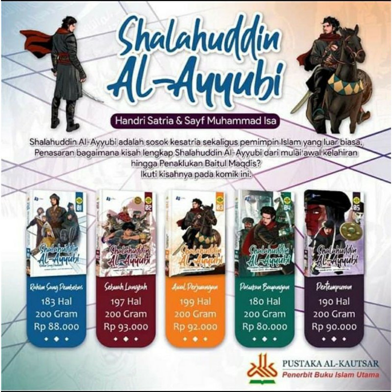 Jual komik salahudin al ayyubi seri 1-5 Original | Shopee Indonesia Jual komik salahudin al ayyubi seri 1-5 Original | Shopee Indonesia