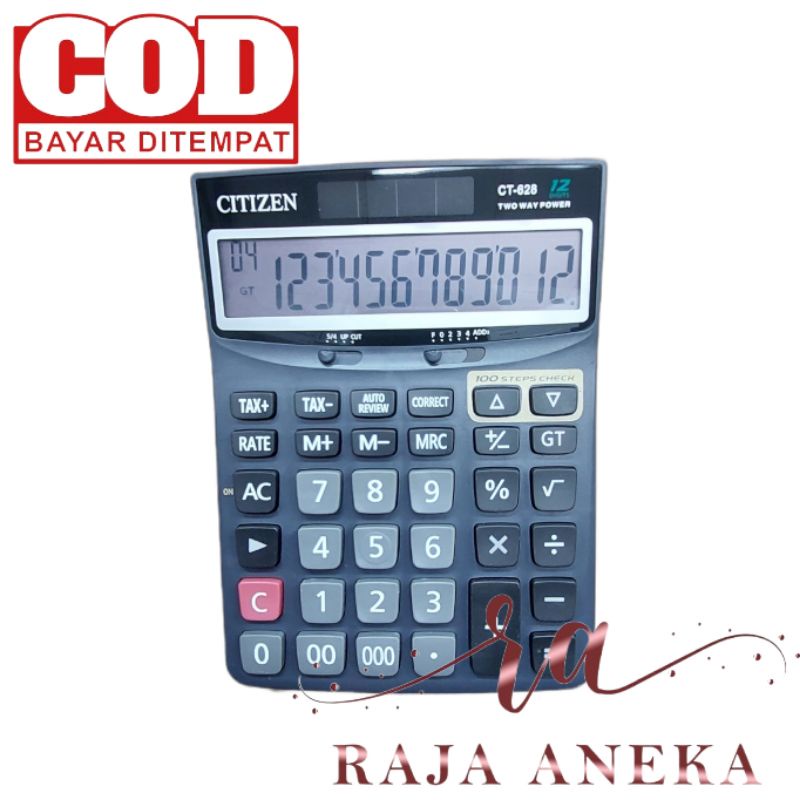 Jual kalkulator Calculator Dagang Citizen 628 12 Digit CITIZEN CT 628 ...