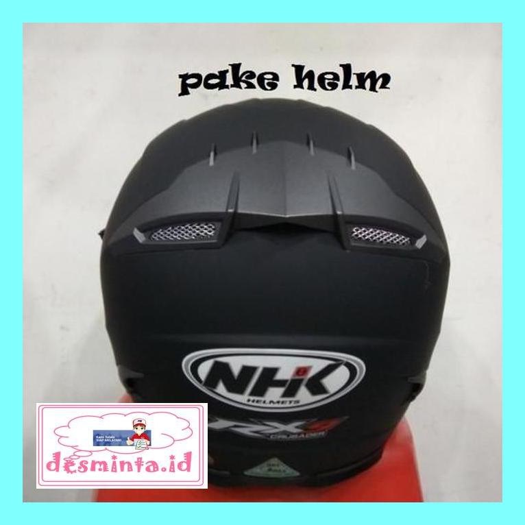 Jual 450Aaksesoris Helm- Helm Nhk Rx 9 Solid Hitam Doff Full Face Rx9 ...