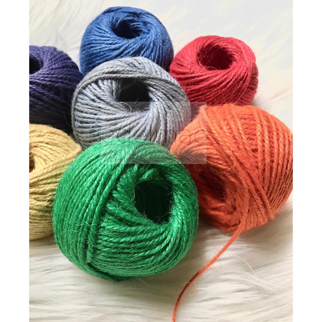 Jual Tali Goni | Tali Rami Serat Natural Aneka Warna | Shopee Indonesia