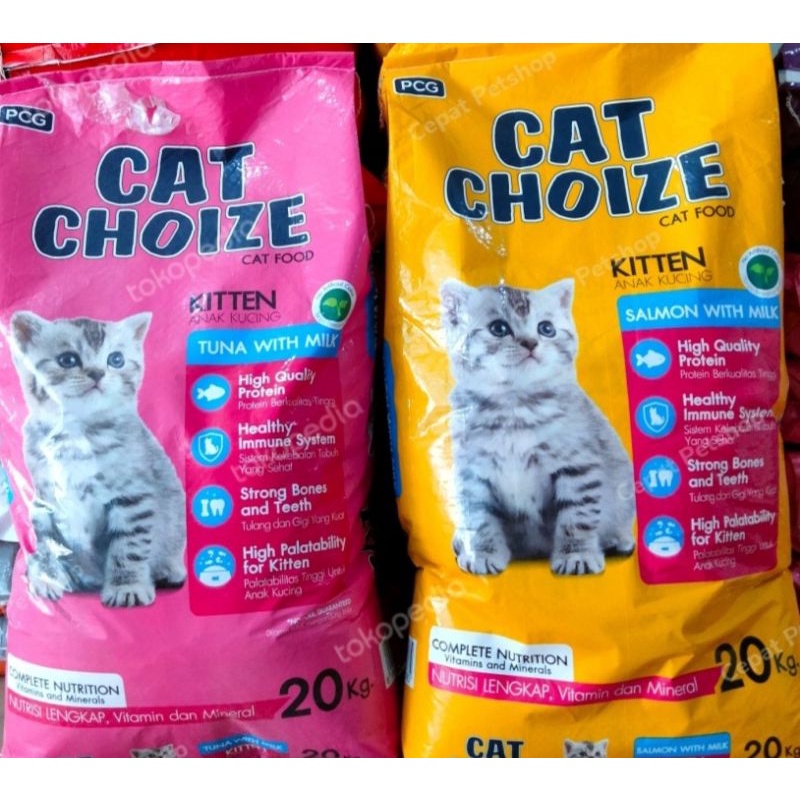 Jual CAT CHOIZE kitten kemasan 20kg (INSTAN) | Shopee Indonesia