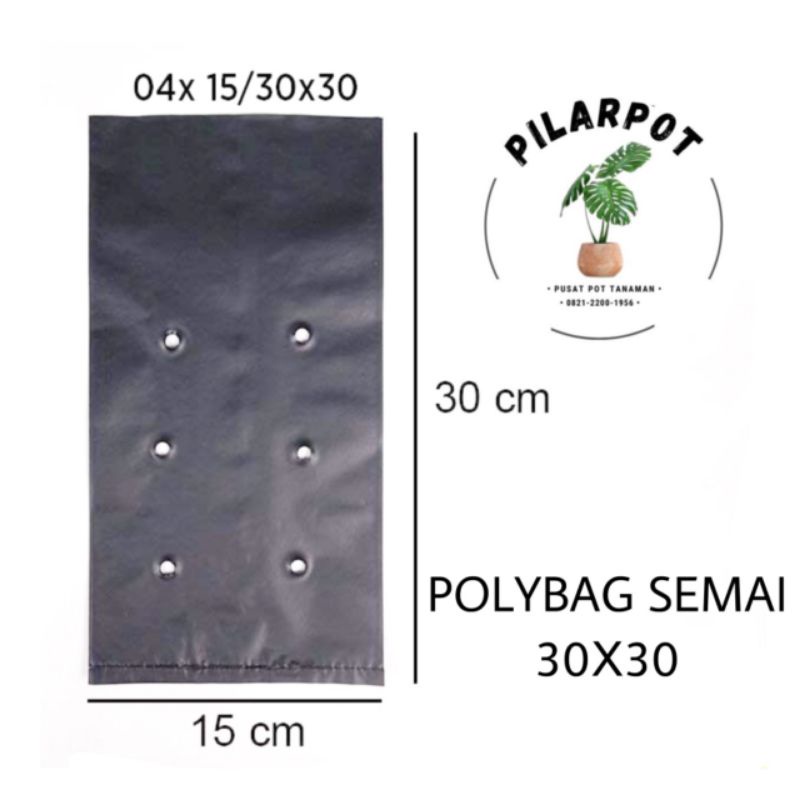 Jual plastik polybag polibag semai tanaman ecer satuan KECIL SEDANG ...