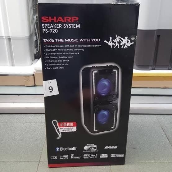 Jual SHARP PS-920 / PS920 SPEAKER KARAOKE BLUETOOTH | Shopee Indonesia