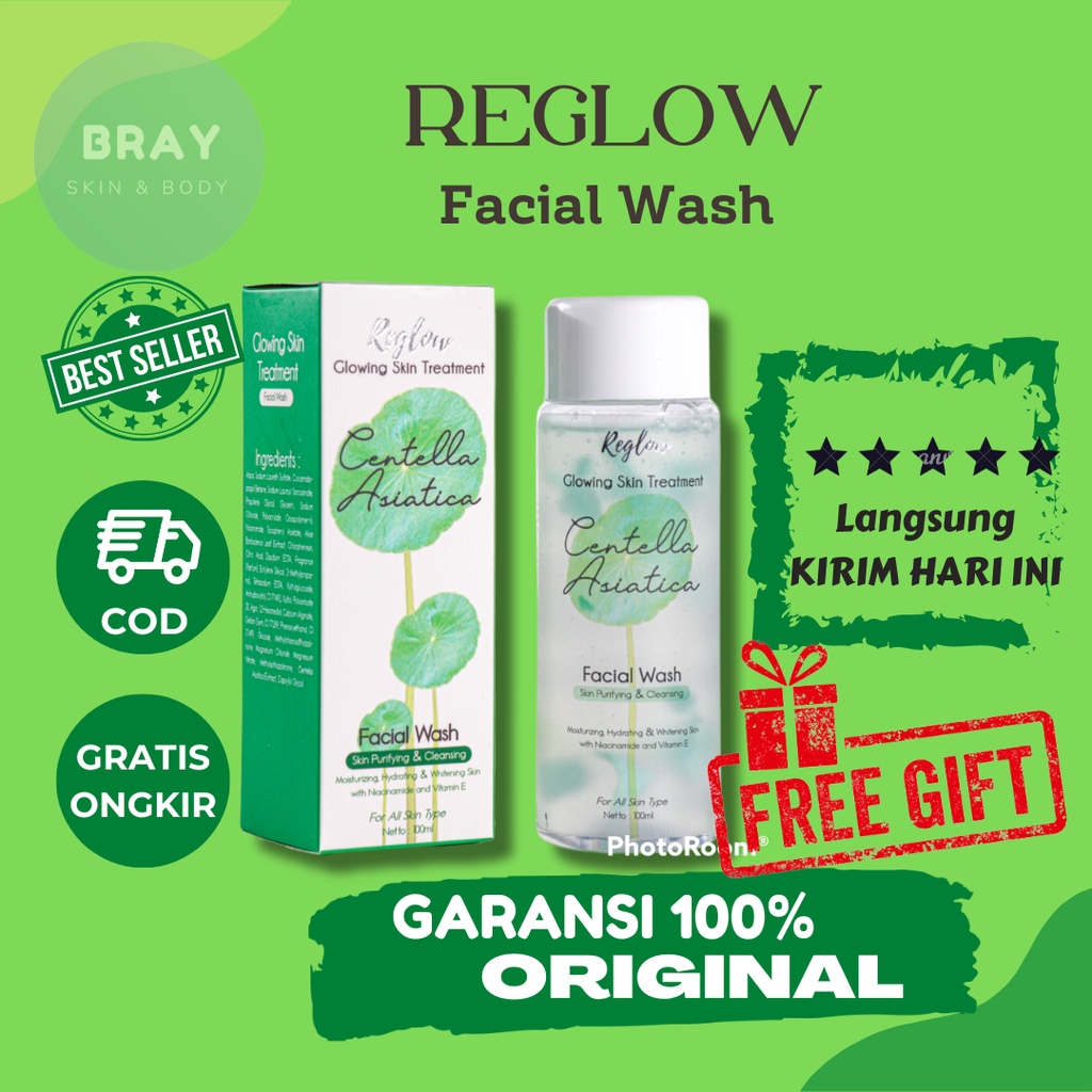 Jual REGLOW Facial Wash Sabun Wajah Original BPOM (100ml) | Shopee ...