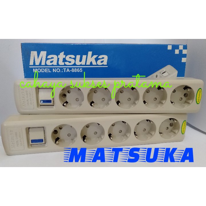 Jual Stop Kontak Arde Switch Pengaman Matsuka 5lb TA8865 Asli Kuningan ...