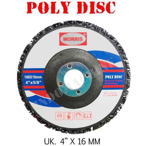 Jual POLY STRIP DISC 4 INCH MORRIS AMPLAS PERONTOK KARAT RUST REMOVER ...