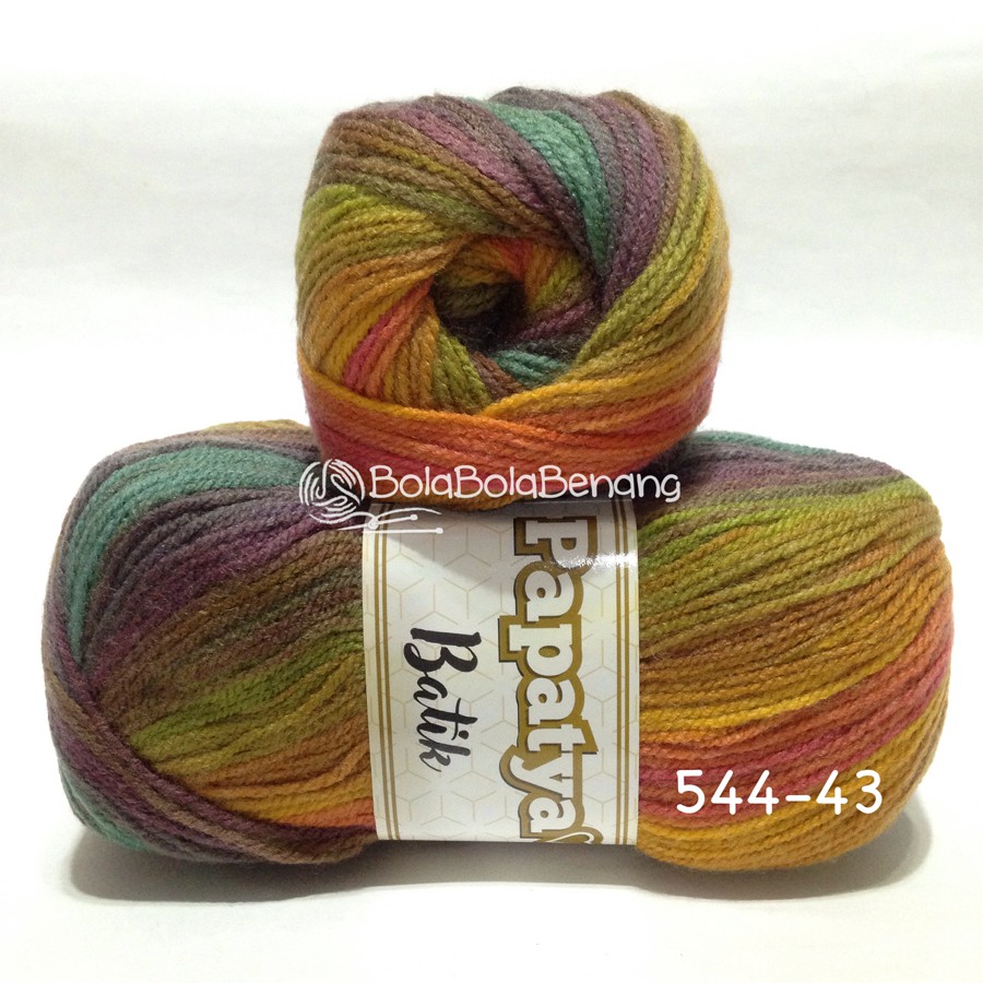 Jual Benang Rajut Papatya Batik 554-43 | Shopee Indonesia