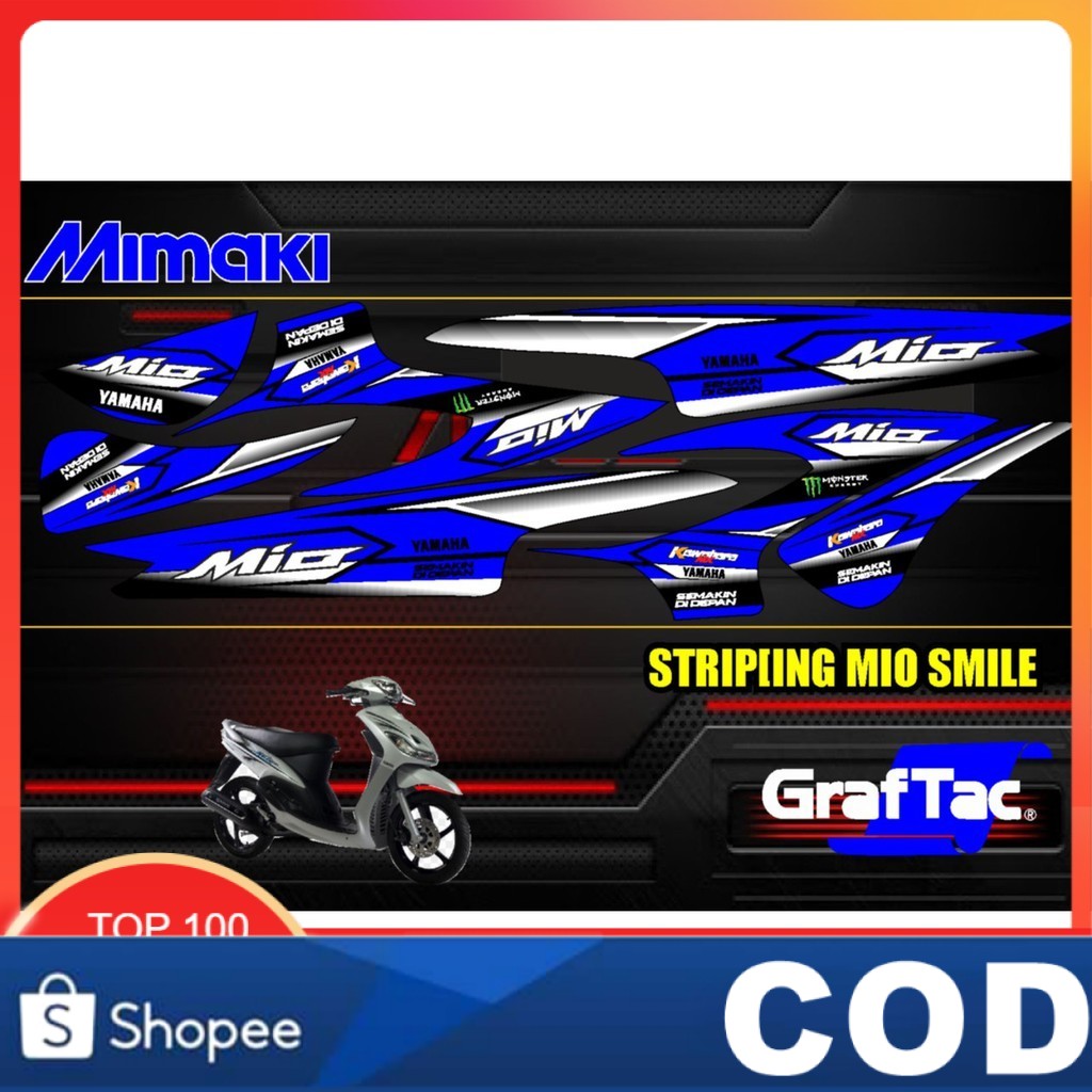 Jual Stiker Striping Motor Mio Smile Atau Sporty Full Variasi striping ...