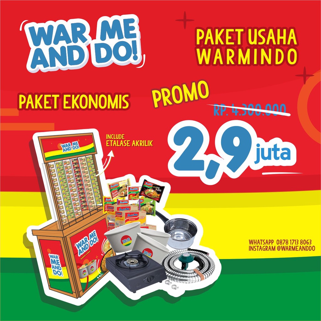 Jual Paket Usaha Warmindo Kekinian Warmeanddo (Paket Promo Paket ...