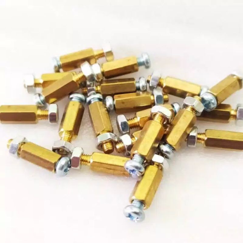 Jual Dudukan PCB Spacer 15mm Bahan Kuningan High Quality | Shopee Indonesia