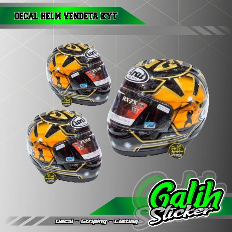 Jual Decal Sticker helm Arai samurai - Sticker Helm KYT | Shopee Indonesia