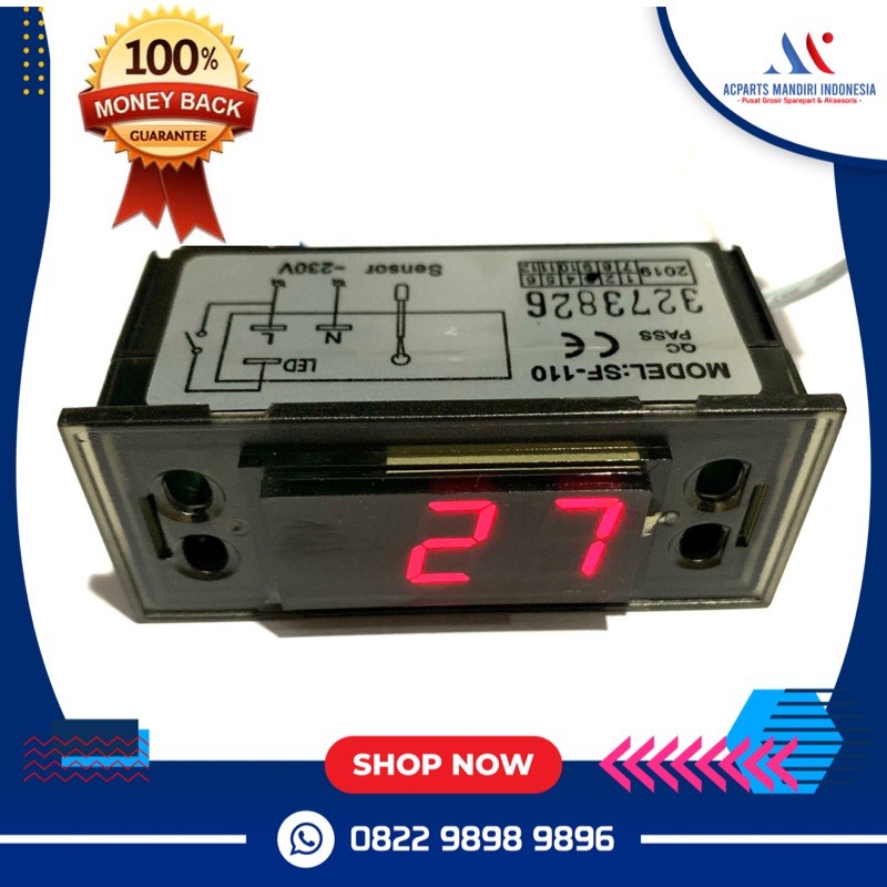 Jual digital thermometer showcase / freezer box SF-110 220volt ORIGINAL ...
