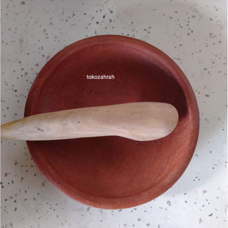 Jual Cobek Tanah Liat /Piring Cobek /Cobek Tanah Liat Merah uk.20-21 ...
