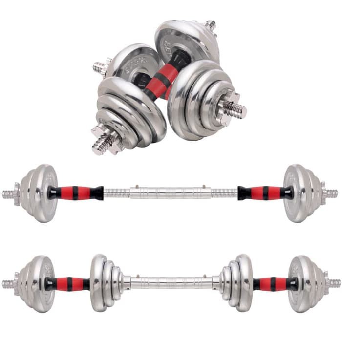 Jual Dumbel Barbel Set Max 20kg Tiang Angkat Beban Besi 20 Kg 014-4 ...