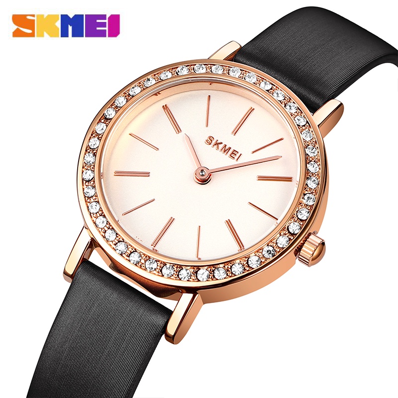 Jual SKMEI 1969 Jam Tangan Wanita Analog Casual Quartz Tali Kulit MGOS ...