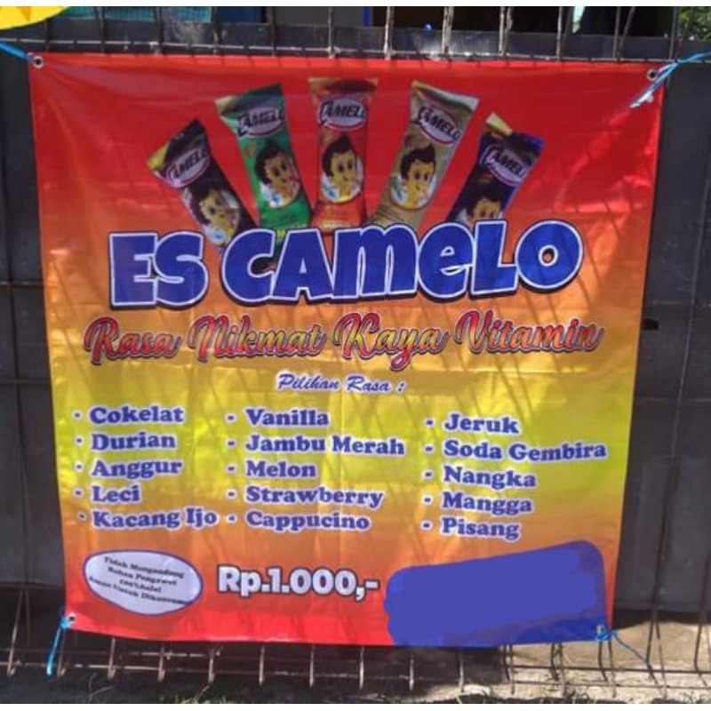 Jual spanduk es camelo | Shopee Indonesia