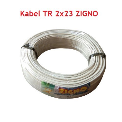 Jual Kabel Listrik Serabut TR Twin Round 2x23 ZIGNO | Shopee Indonesia