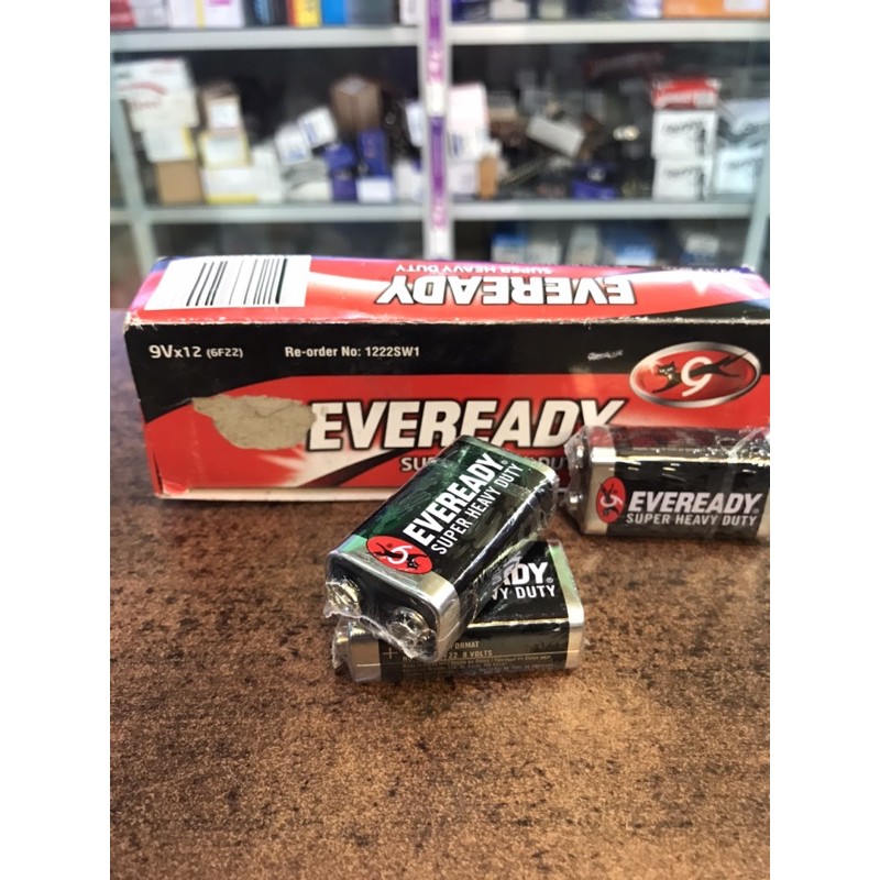 Jual BATRE 9V EVEREADY SUPER HEAVY DUTY BATTERY 9V BATERE 9V BATRE ...