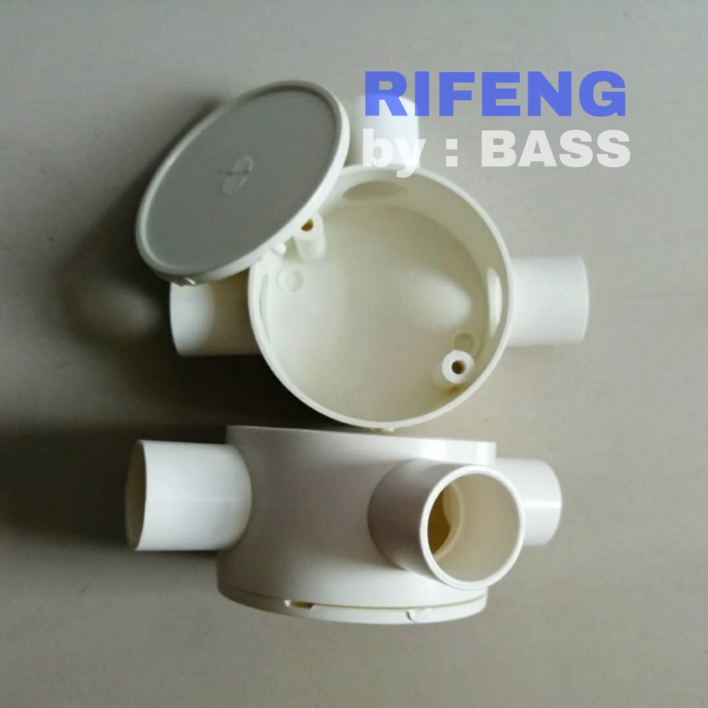 Jual 3 Way Conduit RIFENG RJ Box F20-65X35 20mm 1/2" Tee Dos T Dus ...