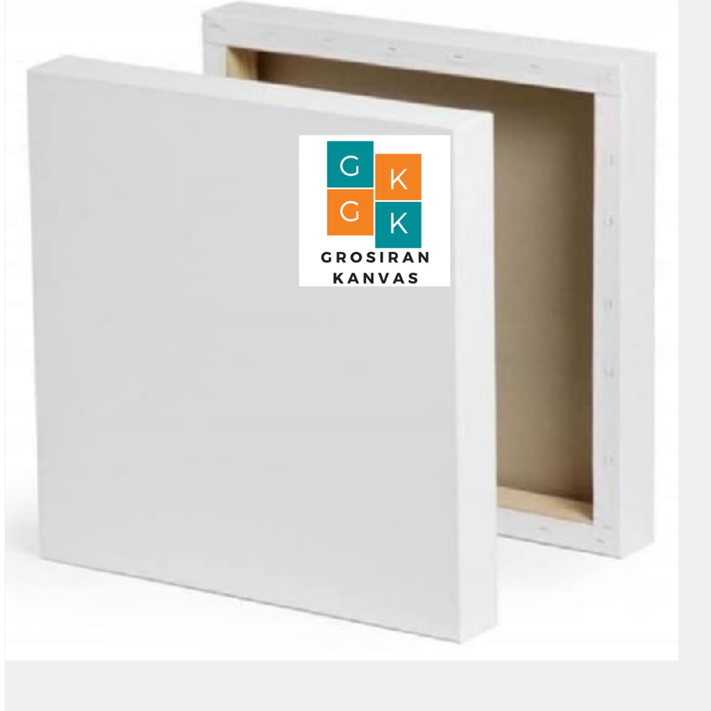 Jual kanvas lukis mini 40x40 cm kanfas lukis murah Premium canvas ...