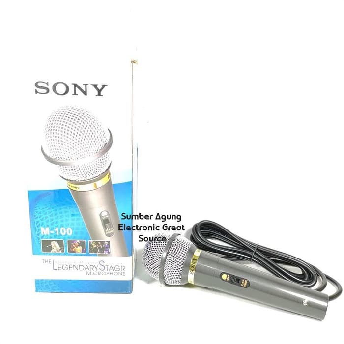 Jual Mik Sony M100 Mic Microphone Tipe 100 Menyayi Pidato Karaoke ...