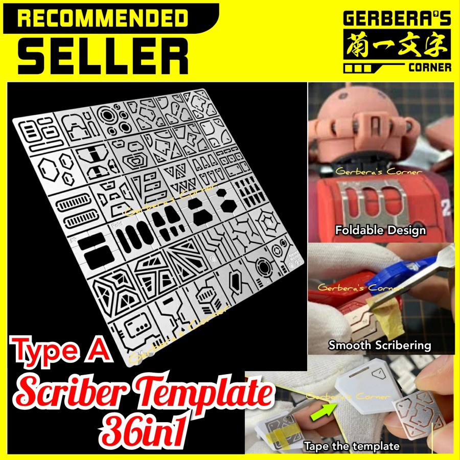 Jual Panel Line Scribing Template 36in1 TYPE A Scriber Guide Line Model ...