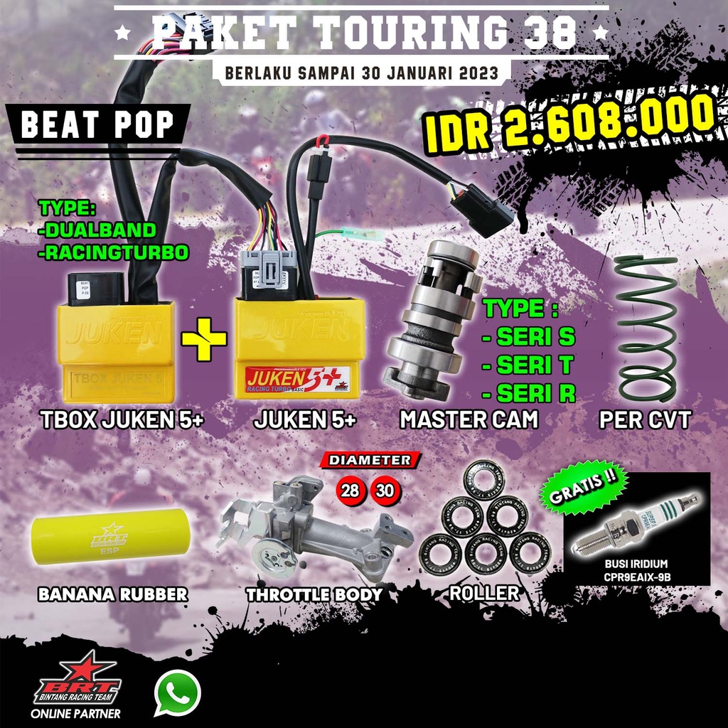 Jual PAKET TOURING 38 BEAT POP ESP BRT - ECU JUKEN + MASTERCAM + PER ...